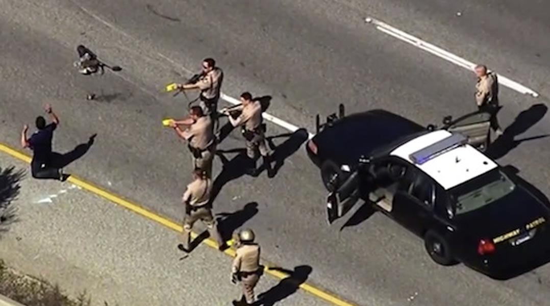 California High Speed Chase Ends In Dramatic Crash