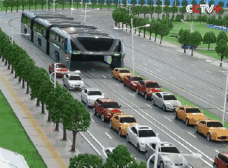 China’s Transit Elevated Bus (TEB) Is Here - Badchix Magazine